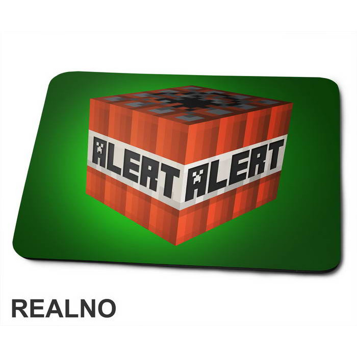 ALERT - MINECRAFT - PODLOGA ZA MIŠ