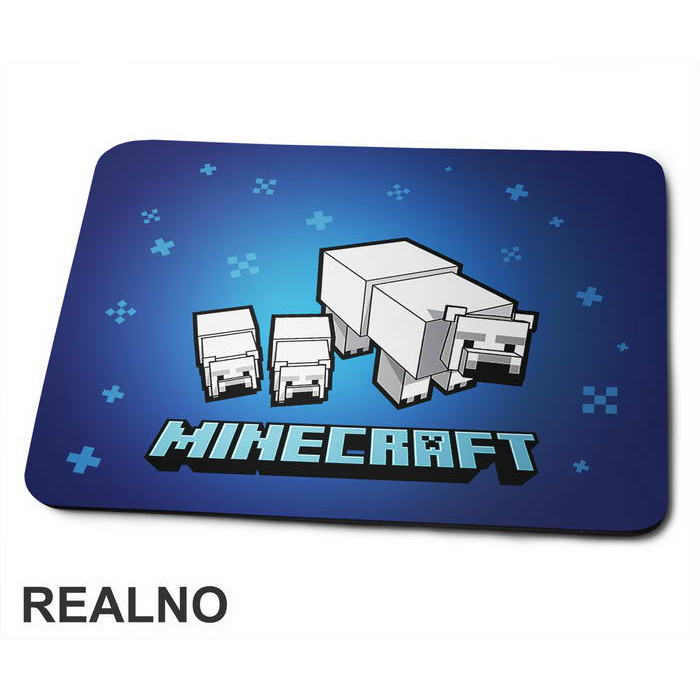 POLAR BEARS - MINECRAFT - PODLOGA ZA MIŠ