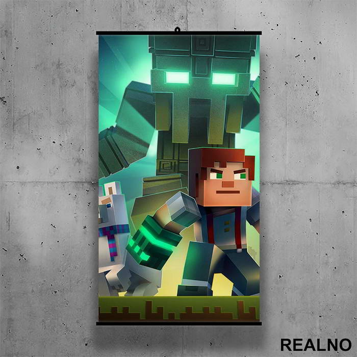 READY - MINECRAFT - POSTER SA NOSAČEM