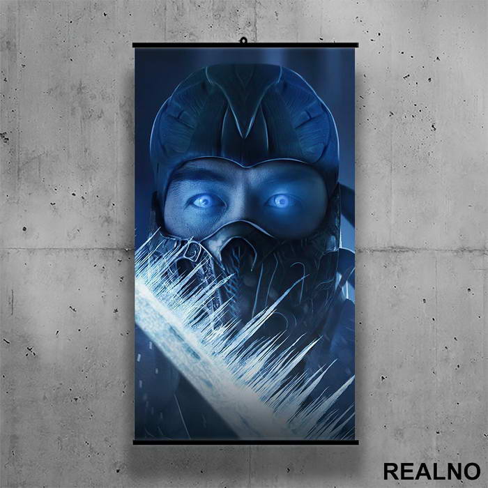 SUB ZERO - MORTAL KOMBAT - POSTER SA NOSAČEM