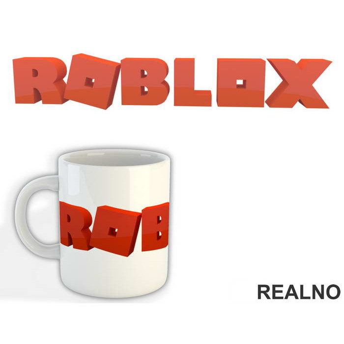 3D LOGO - ROBLOX - ŠOLJA