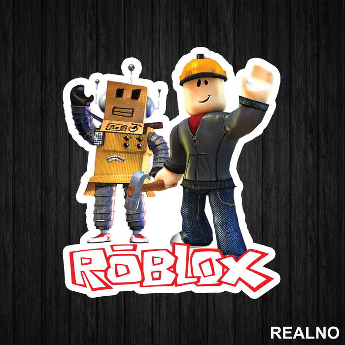 MR ROBOT AND THE REPAIR MAN - ROBLOX - NALEPNICA