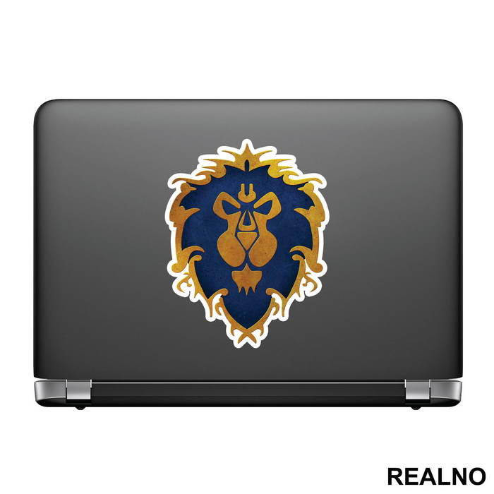 ALLIANCE GOLDEN LOGO - WORLD OF WARCRAFT - NALEPNICA