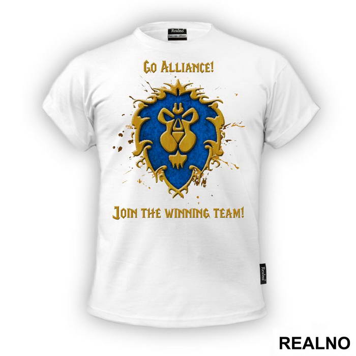 GO ALLIANCE! - WORLD OF WARCRAFT - WOW - MAJICA
