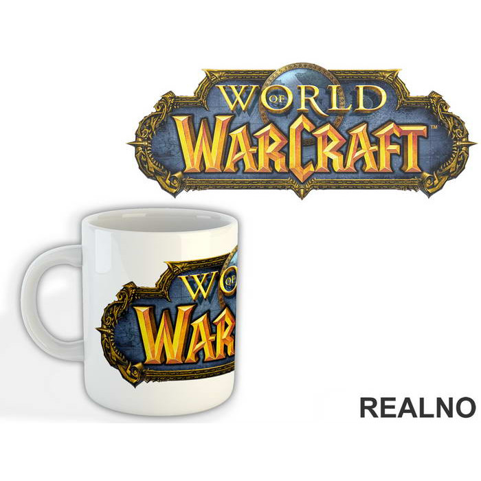 WORLD OF WARCRAFT - WOW - LOGO - ŠOLJA