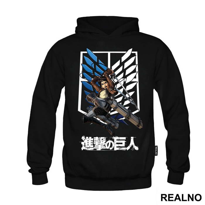EREN JUMPING WITH HIS SWORDS - ATTACK ON TITAN - DUKS