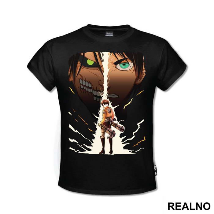 EREN TRANSFORMATION - ATTACK ON TITAN - MAJICA