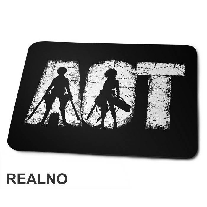 LOGO - ATTACK ON TITAN - AOT - PODLOGA ZA MIŠ