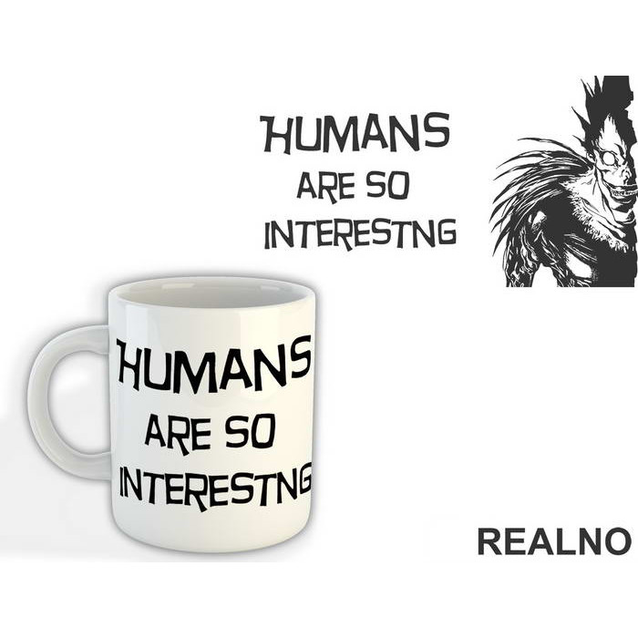 HUMANS ARE SO INTERESTING - DEATH NOTE - ŠOLJA