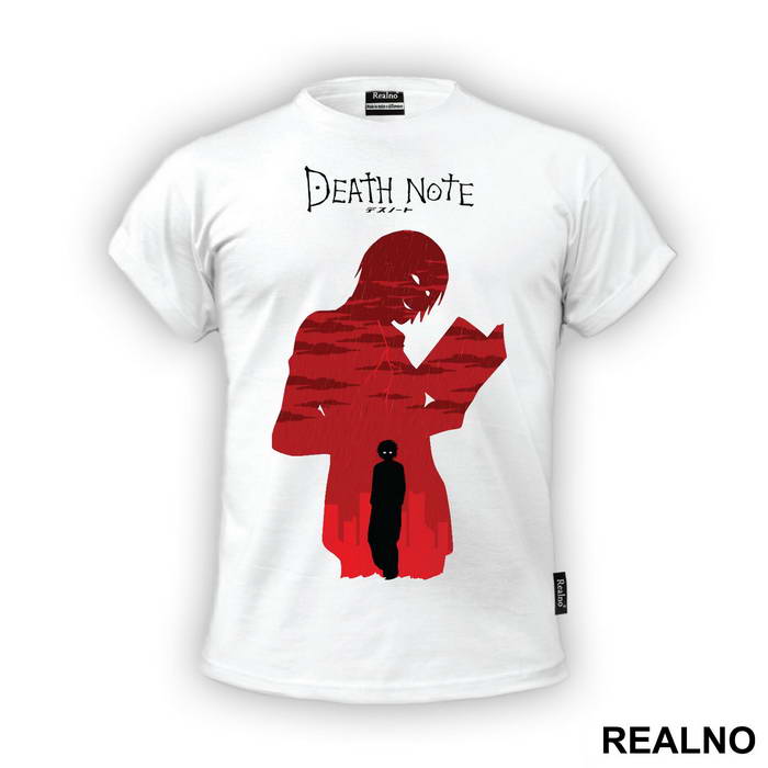 KIRA SILHOUETTE - DEATH NOTE - MAJICA