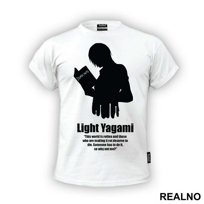 LIGHT YAGAMI QUOTE - DEATH NOTE - MAJICA