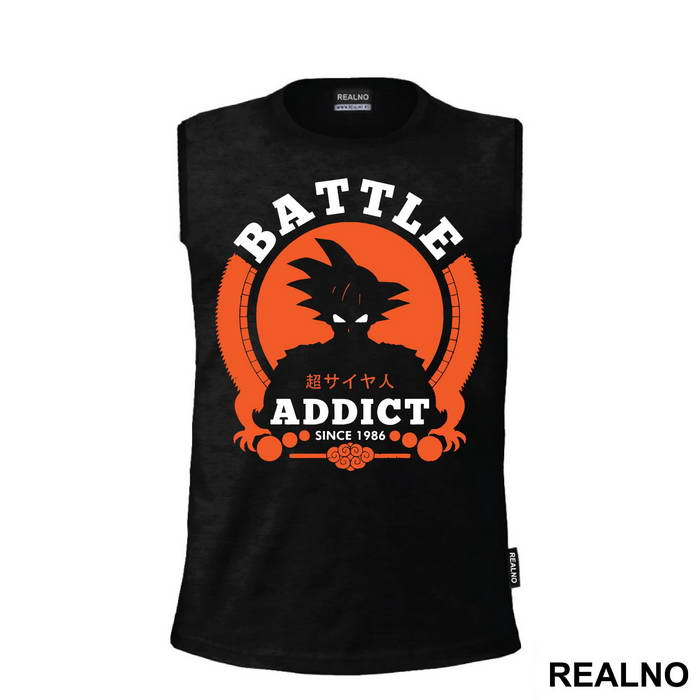 BATTLE ADDICT SINCE 1986 - GOKU - DRAGON BALL - MAJICA