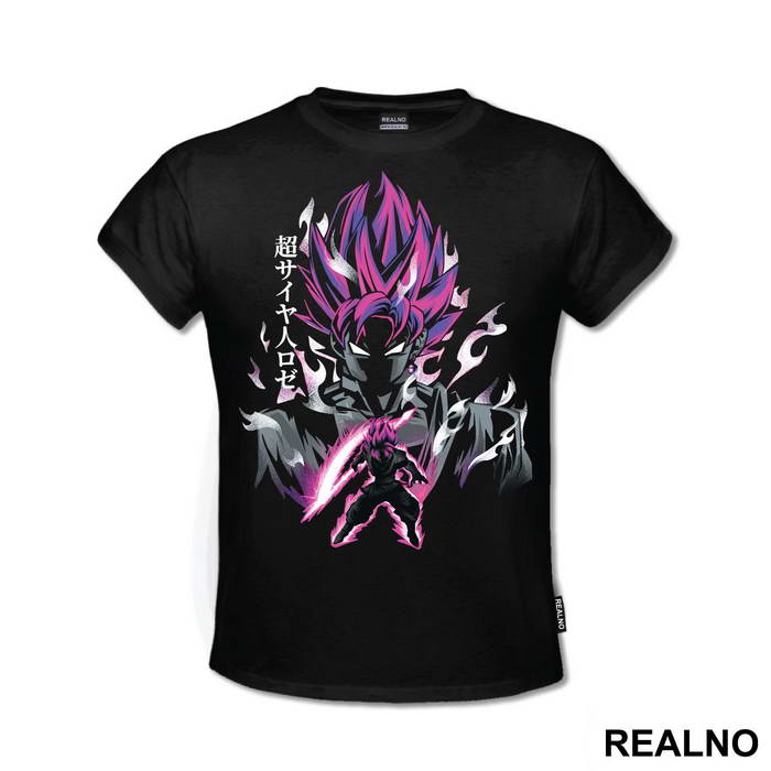BLACK PORTRAIT FROM THE SHADOW - GOKU - DRAGON BALL - MAJICA