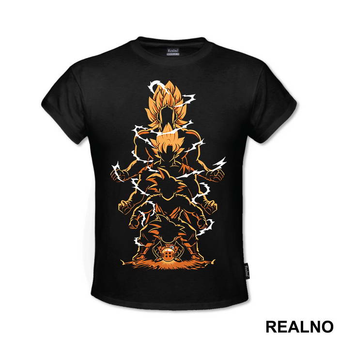 Evolutions - Goku - Dragon Ball - Majica