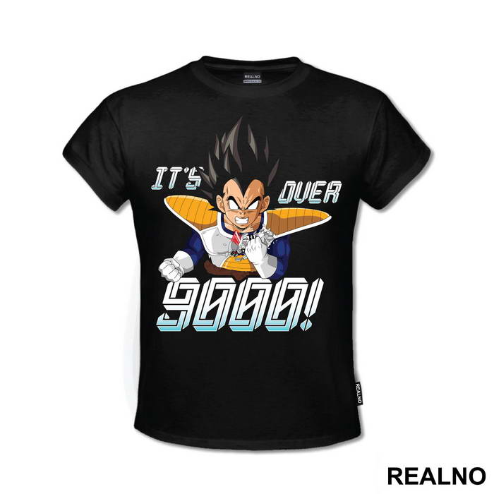 IT'S OVER 9000 VEGETA RAGE - GOKU - DRAGON BALL - MAJICA