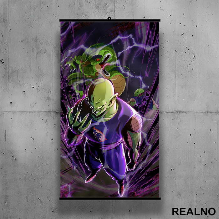 KING PICCOLO - GOKU - DRAGON BALL - POSTER SA NOSAČEM