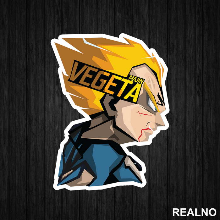 MAJIN VEGETA ART - GOKU - DRAGON BALL - NALEPNICA