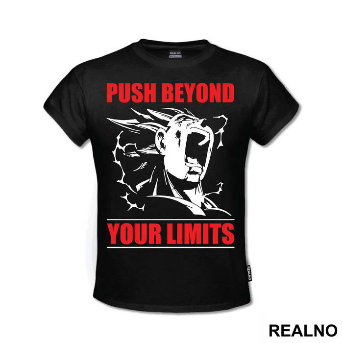 PUSH BEYOND YOUR LIMITS - GOKU - DRAGON BALL - MAJICA