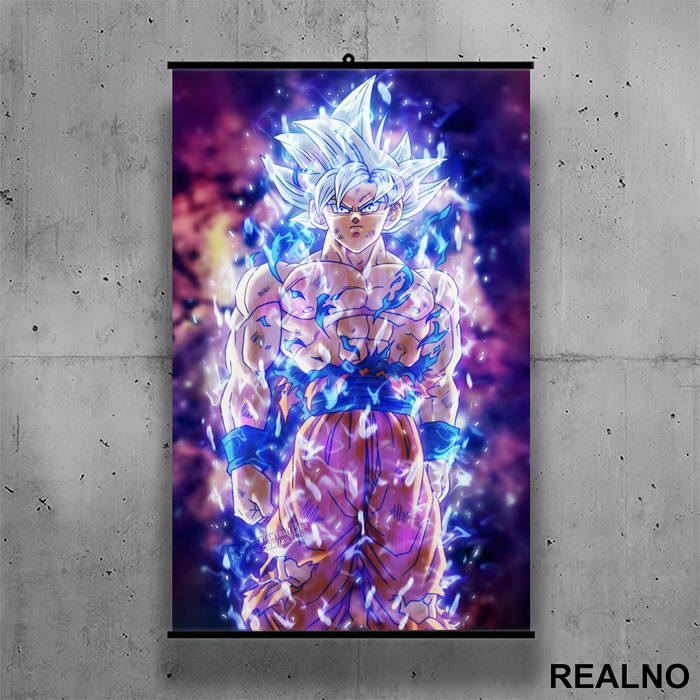 SUPER SAIYAN BLUE - GOKU - DRAGON BALL - POSTER SA NOSAČEM