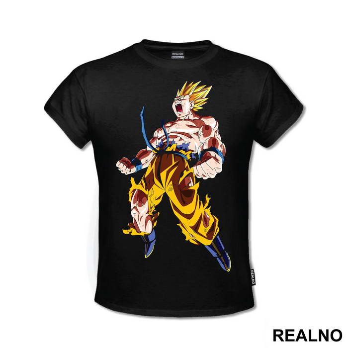 SUPER SAIYAN SCREAM - GOKU - DRAGON BALL - MAJICA