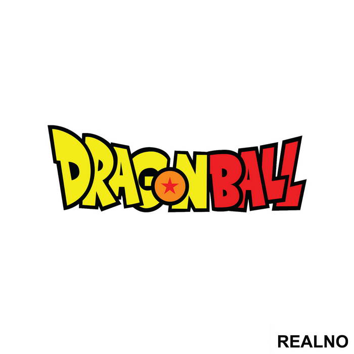 TEXT LOGO - GOKU - DRAGON BALL - NALEPNICA