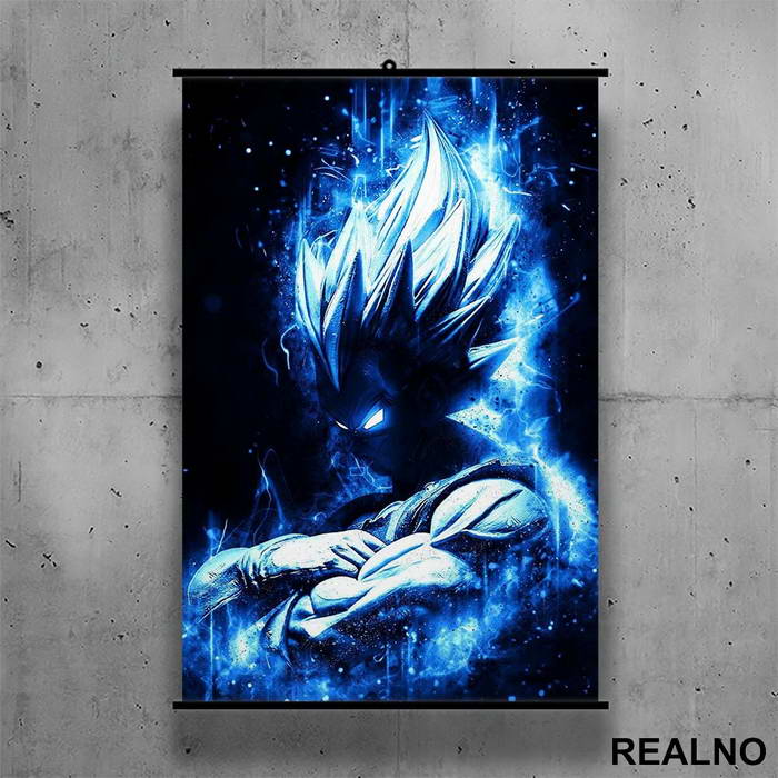 VEGETA - TRANSFORMATION - GOKU - DRAGON BALL - POSTER SA NOSAČEM