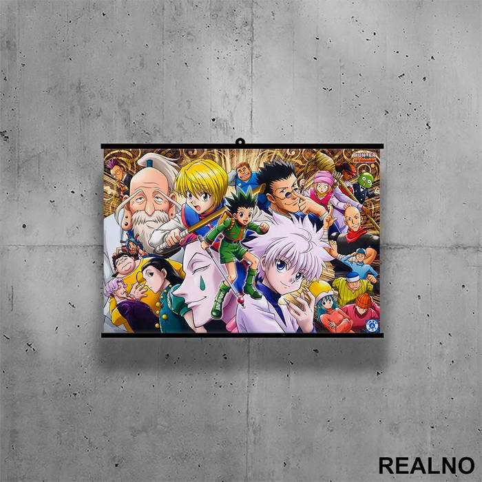 ALL CHARACTERS - HUNTER X HUNTER - POSTER SA NOSAČEM