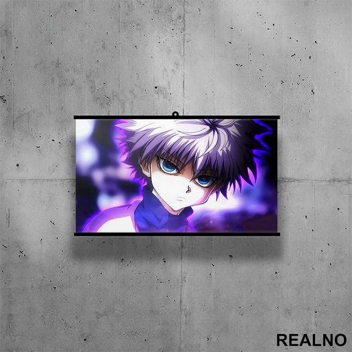 KILLUA ZOLDYCK - HUNTER X HUNTER - POSTER SA NOSAČEM