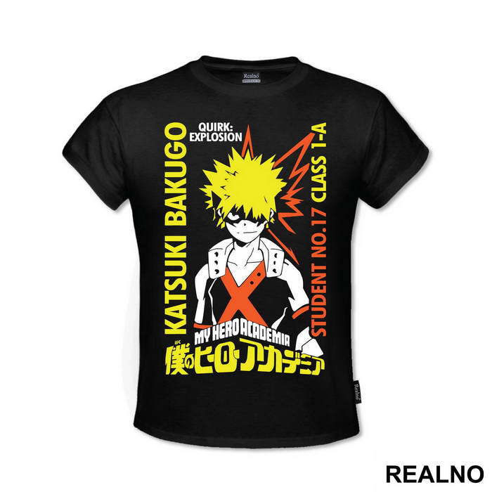 BAKUGO STUDENT NO. 17 - MY HERO ACADEMIA - MAJICA