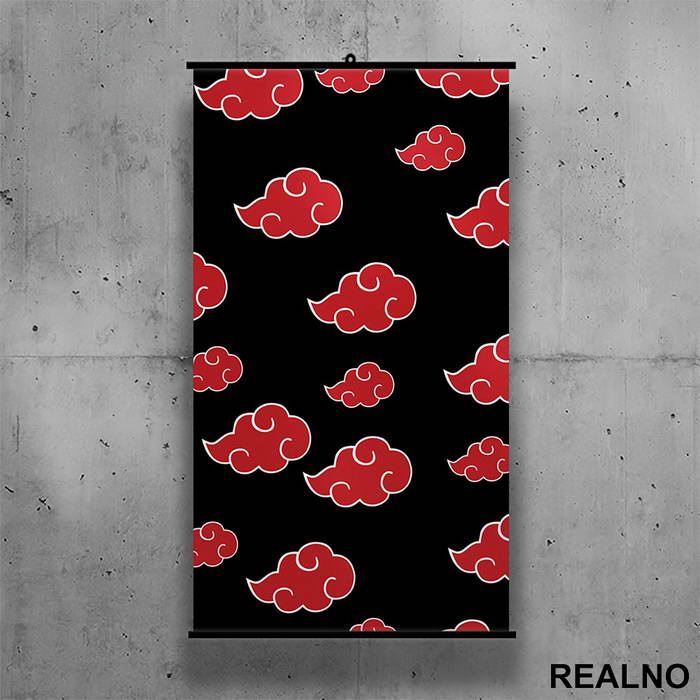 AKATSUKI CLOUDS - NARUTO - POSTER SA NOSAČEM