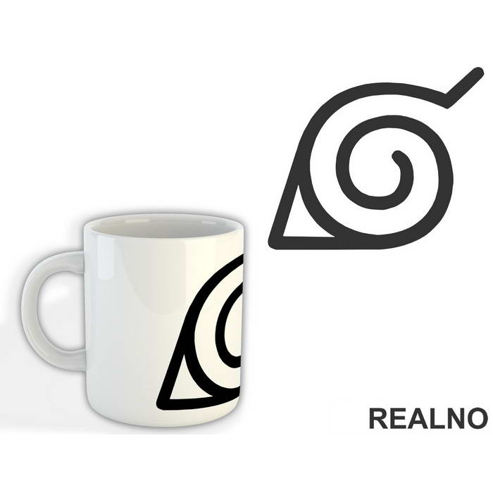 HIDDEN LEAF SYMBOL - NARUTO - ŠOLJA