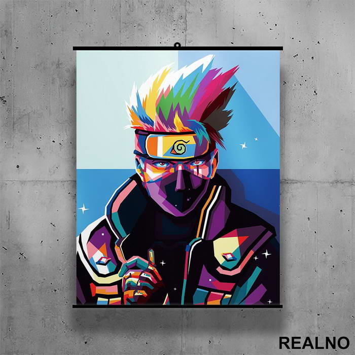 KAKASHI - COLORS - NARUTO - POSTER SA NOSAČEM