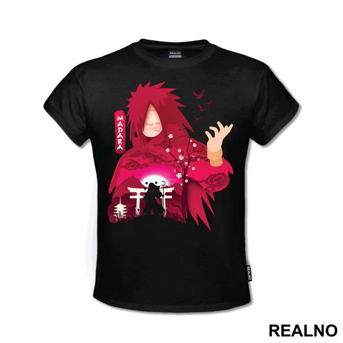 MADARA - RED SILHOUETTE - NARUTO - MAJICA