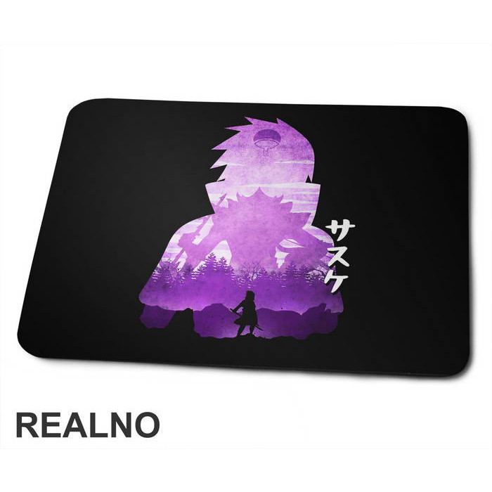 SASUKE - PURPLE SILHOUETTE - NARUTO - PODLOGA ZA MIŠ