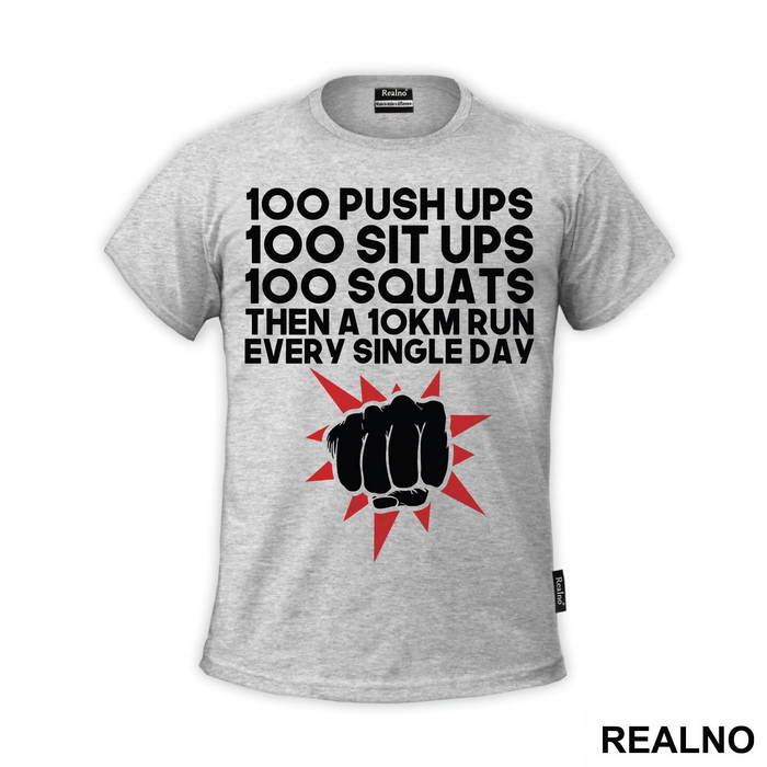 100 PUSH UPS 100 SIT UPS 100 SQUATS THEN 10KM RUN EVERY SINGLE DAY - ONE PUNCH MAN - MAJICA