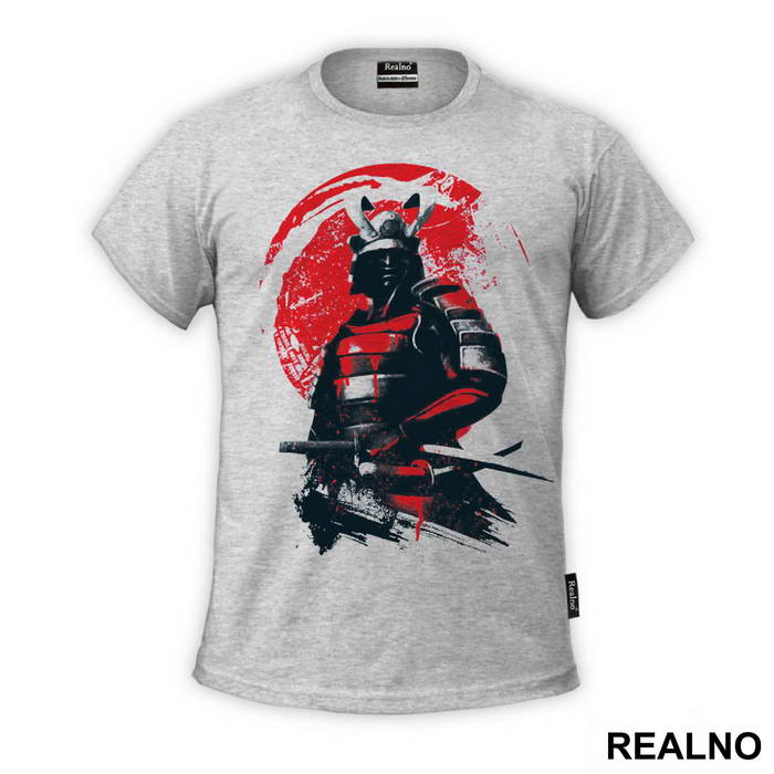 BLACK AND RED SAMURAI - ART - MAJICA