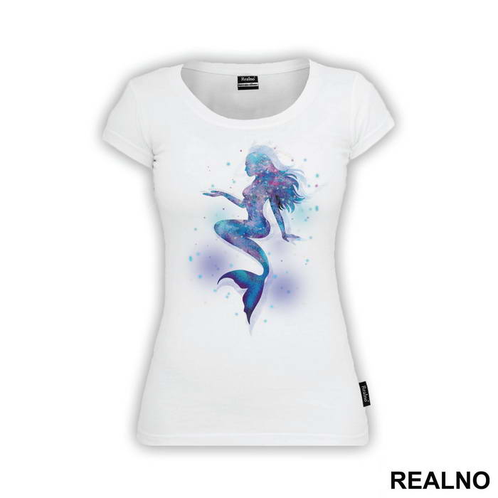 MERMAID SILHOUETTE SPLASH - SIRENE - MAJICA