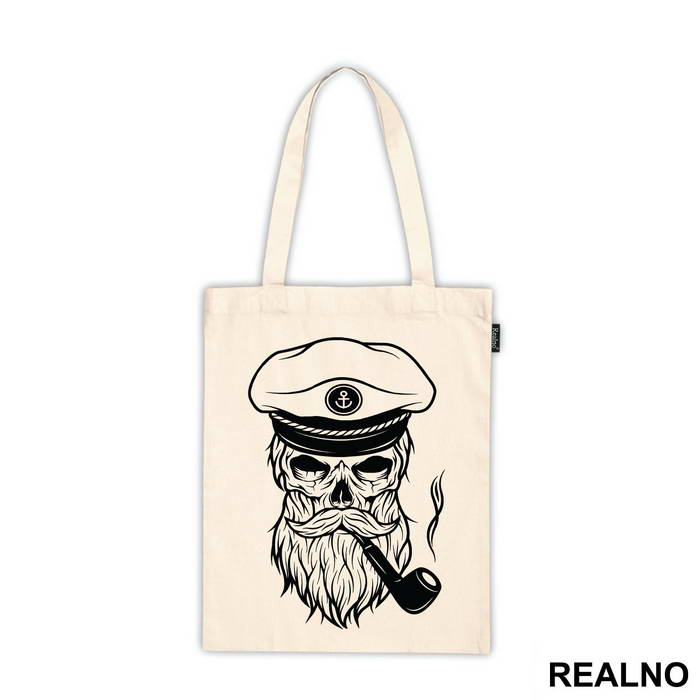 BEARDED CAPTAIN SKULL - BRADA - BEARD - CEGER