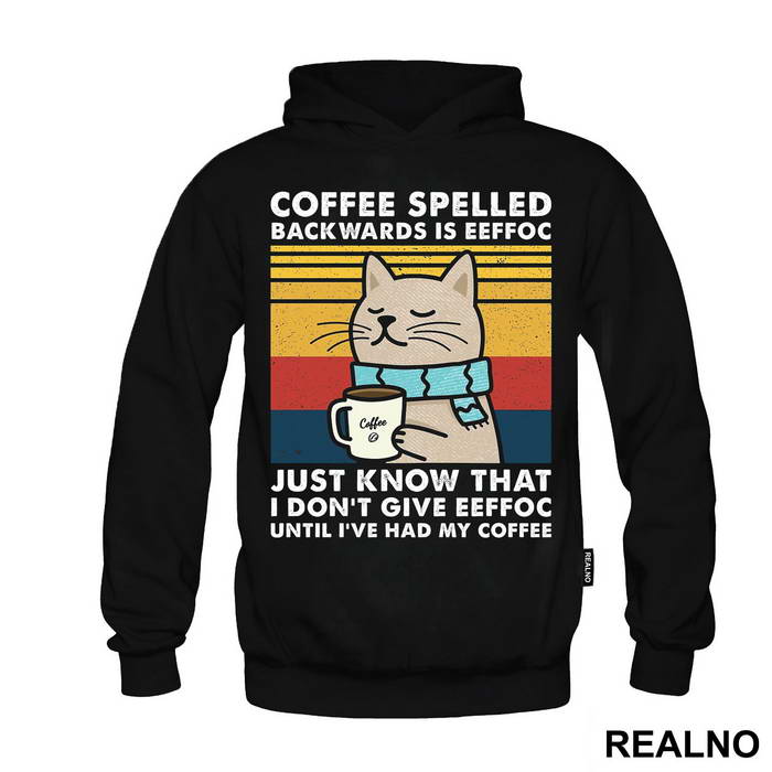 I DON'T GIVE EEFFOC - MAČKE - CAT - COFFEE - DUKS