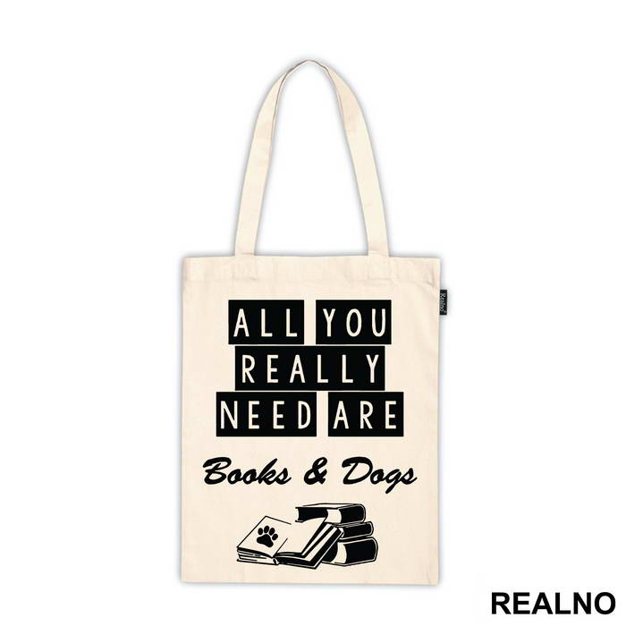 ALL YOU REALLY NEED ARE BOOKS AND DOGS - HUMOR - CEGER