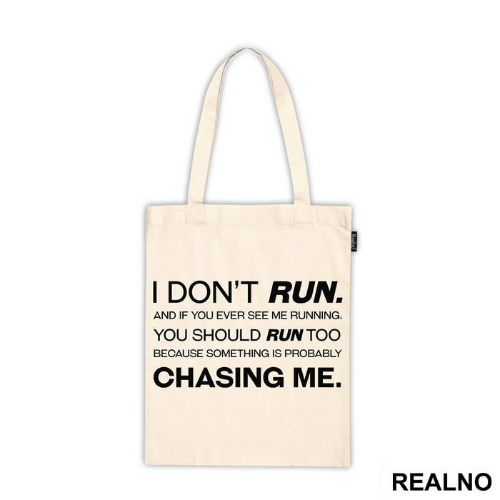 I DON'T RUN - HUMOR - CEGER