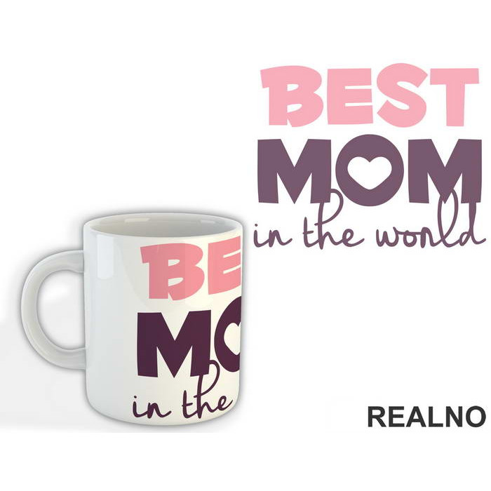 BEST MOM IN THE WORLD - MAMA I TATA - LJUBAV - ŠOLJA