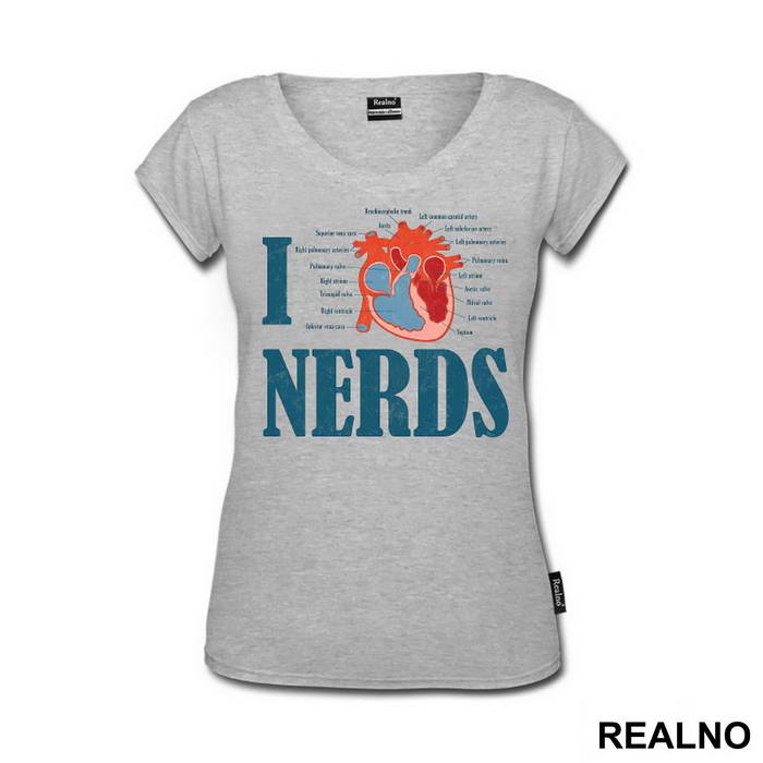 I HEART NERDS - LJUBAV - MAJICA