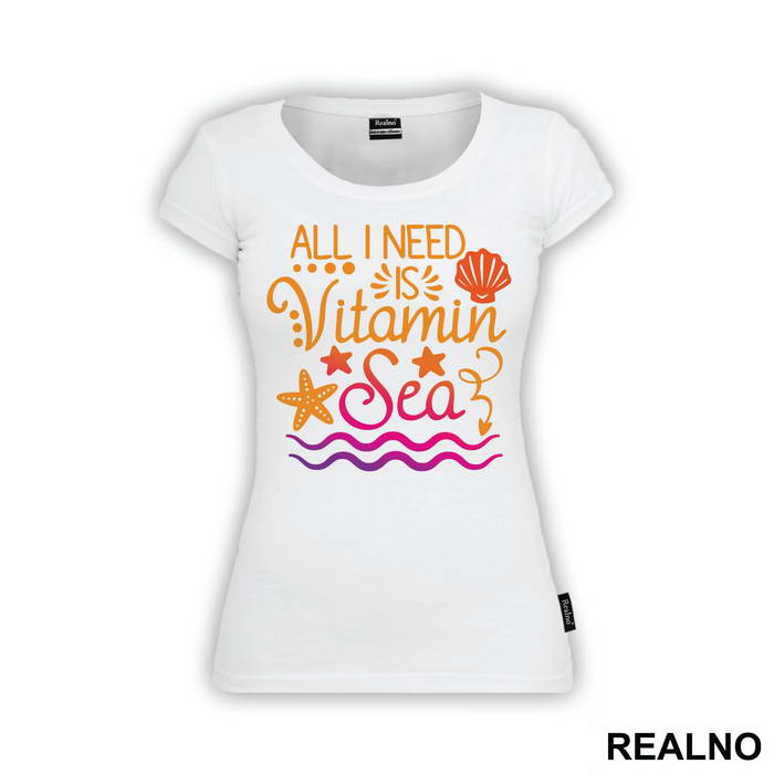 All I Need Is Vitamin Sea - Sirene - Mermaid - Majica