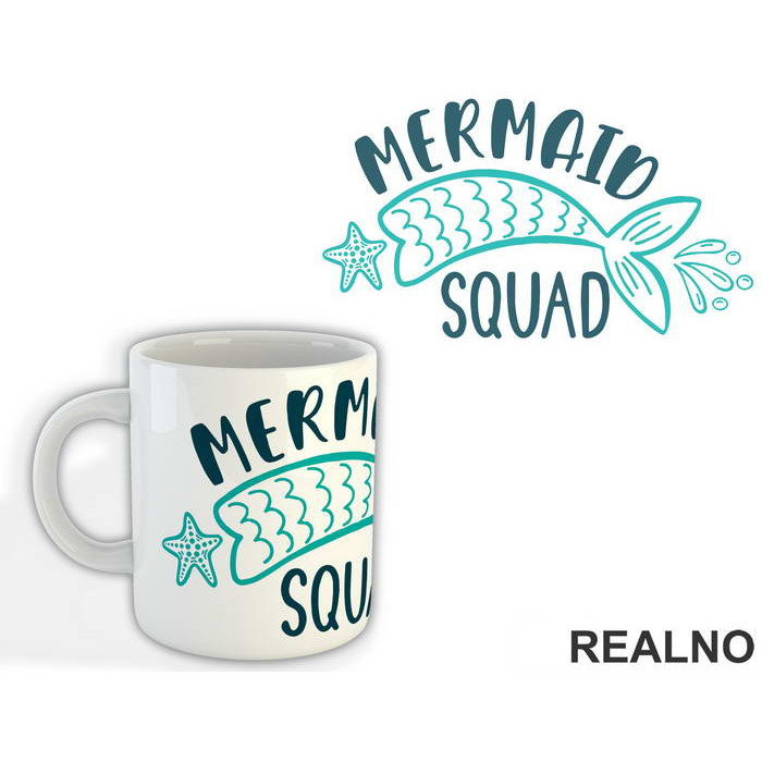 MERMAID SQUAD GREEN - SIRENE - ŠOLJA