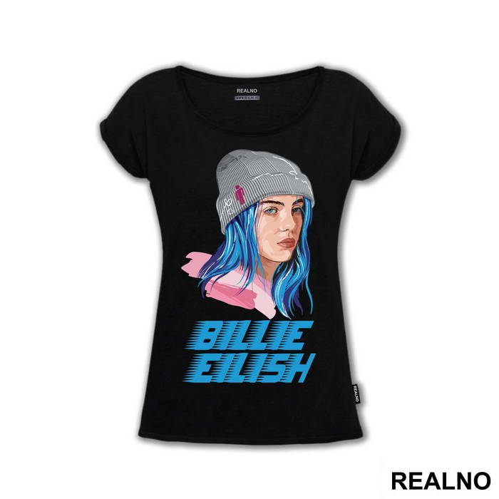 BLUE HAIR - BILLIE EILISH - MUZIKA - MAJICA