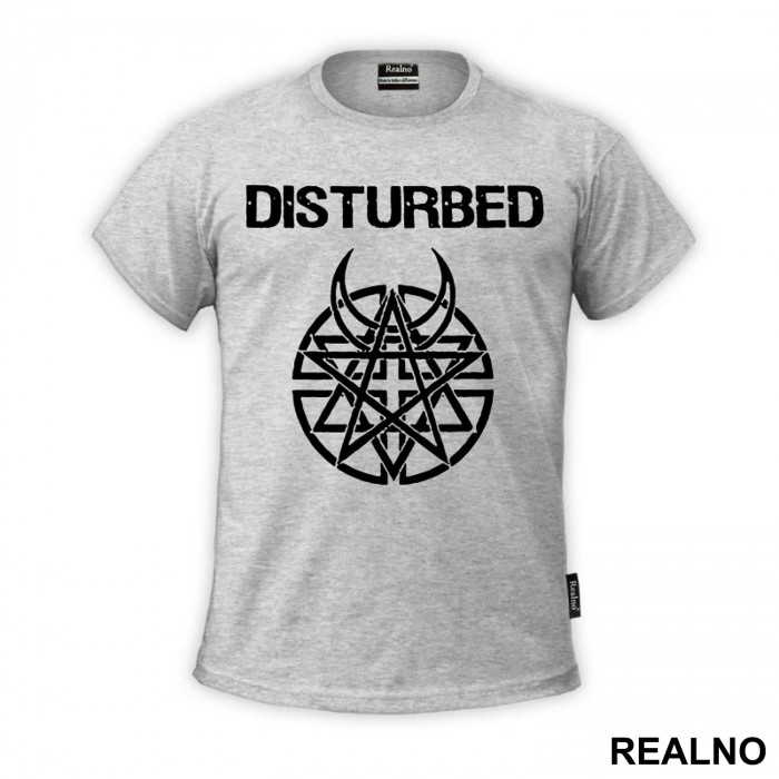 DISTURBED - LOGO - MUZIKA - MAJICA