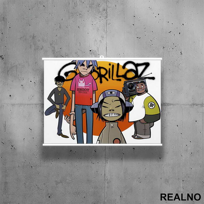 GORILLAZ - SPRAY TAG - POSTER SA NOSAČEM