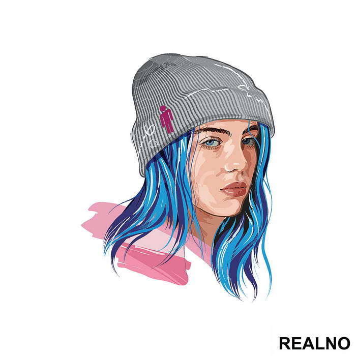 GRAY CAP - BILLIE EILISH - MUZIKA - NALEPNICA