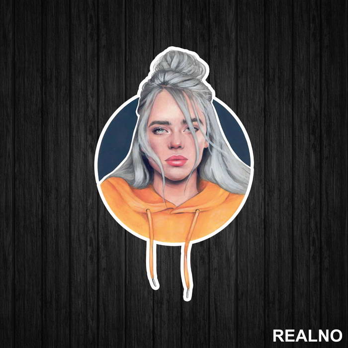 IN A YELLOW HOODIE - BILLIE EILISH - MUZIKA - NALEPNICA